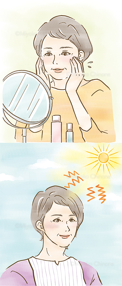 asterisk-discovery | 女性誌「ハルメクおしゃれ」挿絵